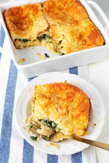 Spinach Cheese Strata - Retro Recipe Box