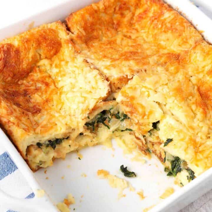 Spinach Cheese Strata - Retro Recipe Box