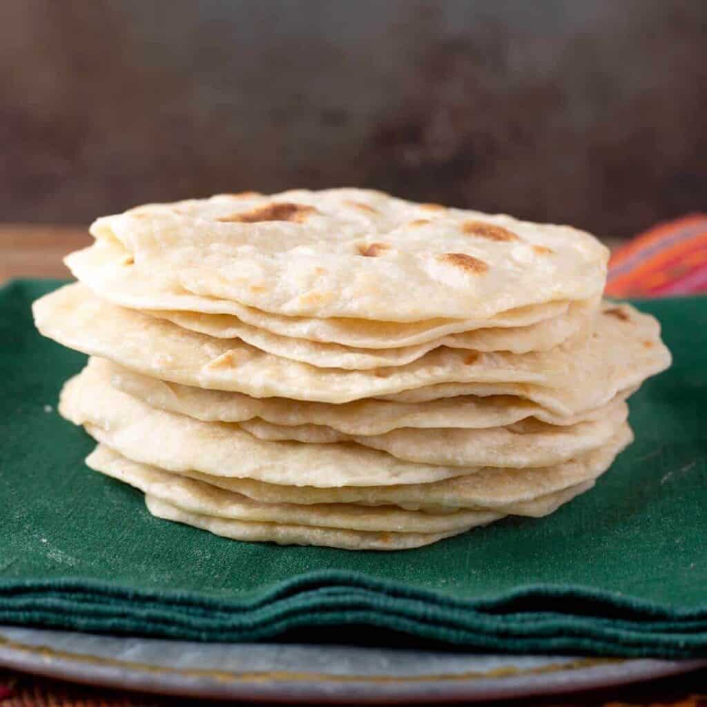 Homemade Flour Tortillas - Retro Recipe Box