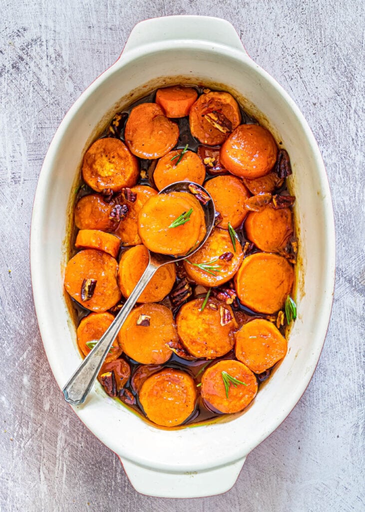 Maple Candied Sweet Potatoes - Retro Recipe Box