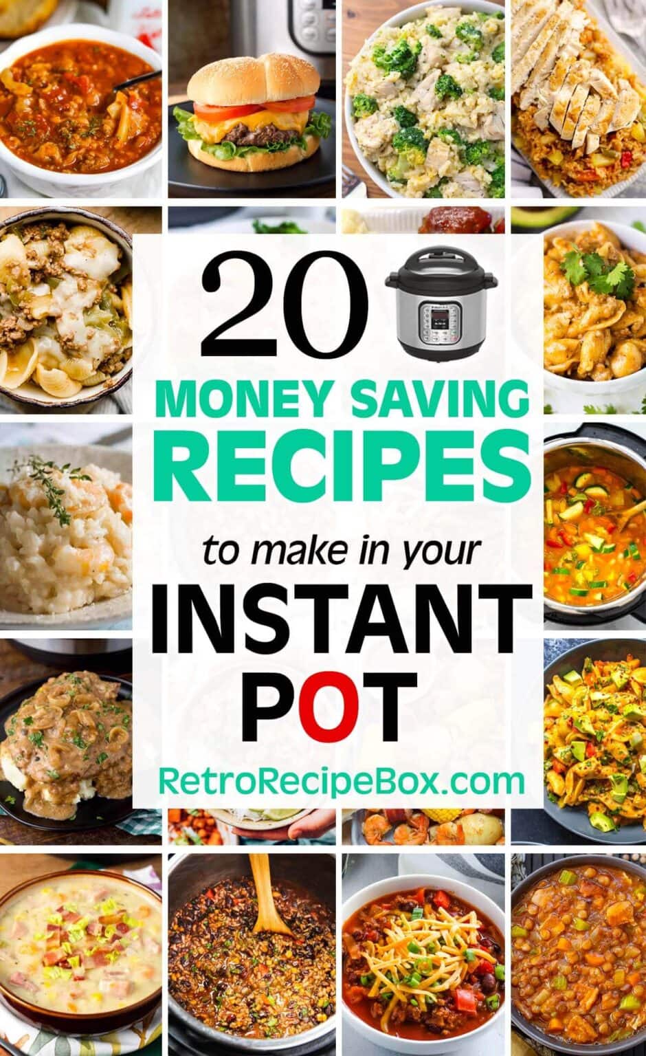 20 Money Saving Instant Pot Dinner Recipes - Retro Recipe Box