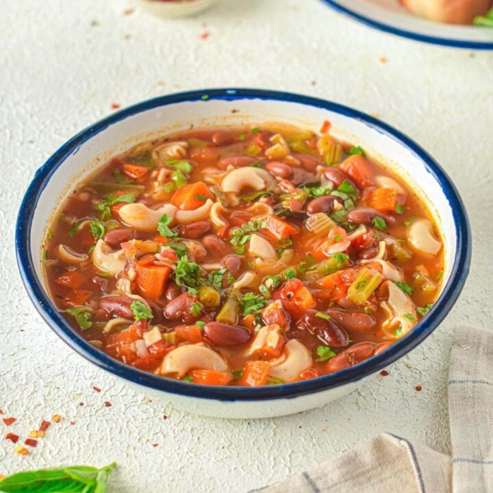 Easy Minestrone Soup - Retro Recipe Box