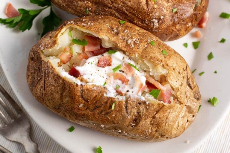 Air Fryer Baked Potatoes - Retro Recipe Box