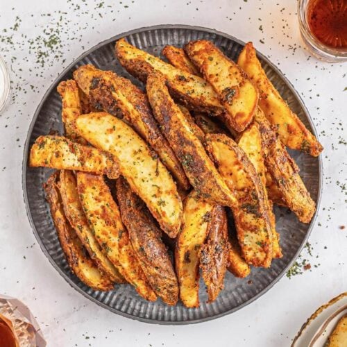 Baked Potato Wedges - Retro Recipe Box