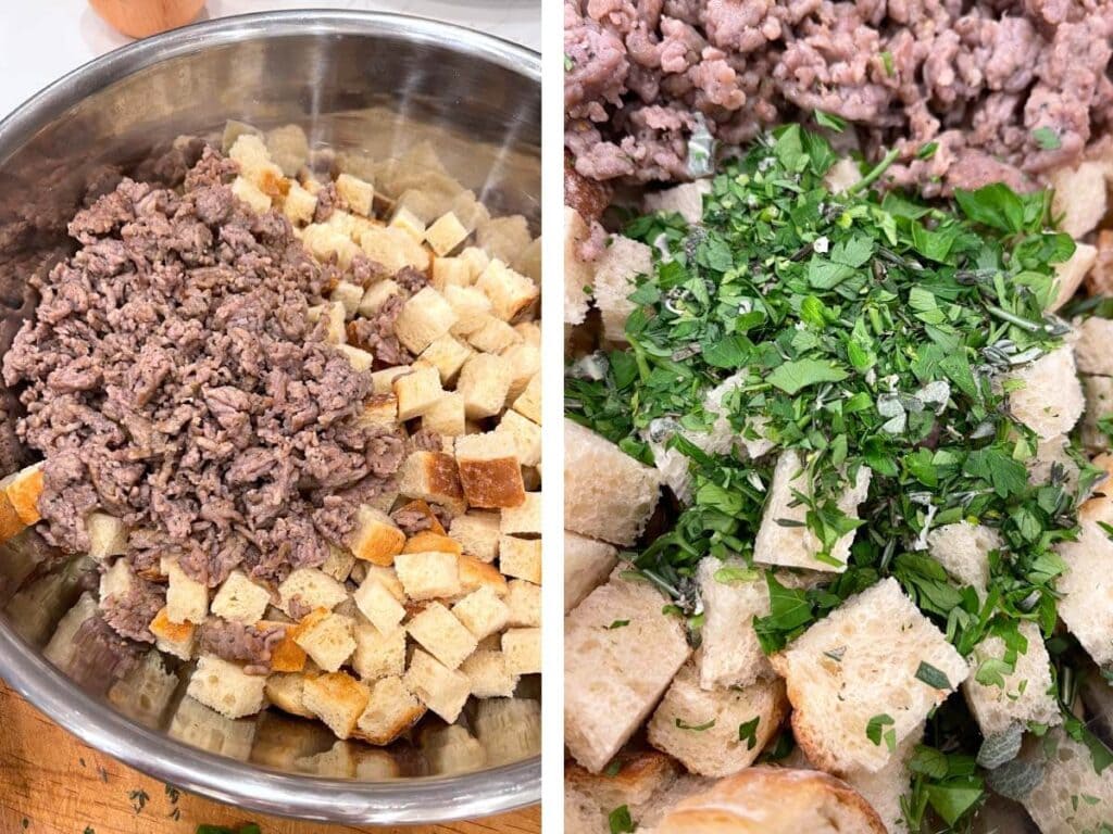 Easy Herb Sausage Stuffing Recipe - Retro Recipe Box
