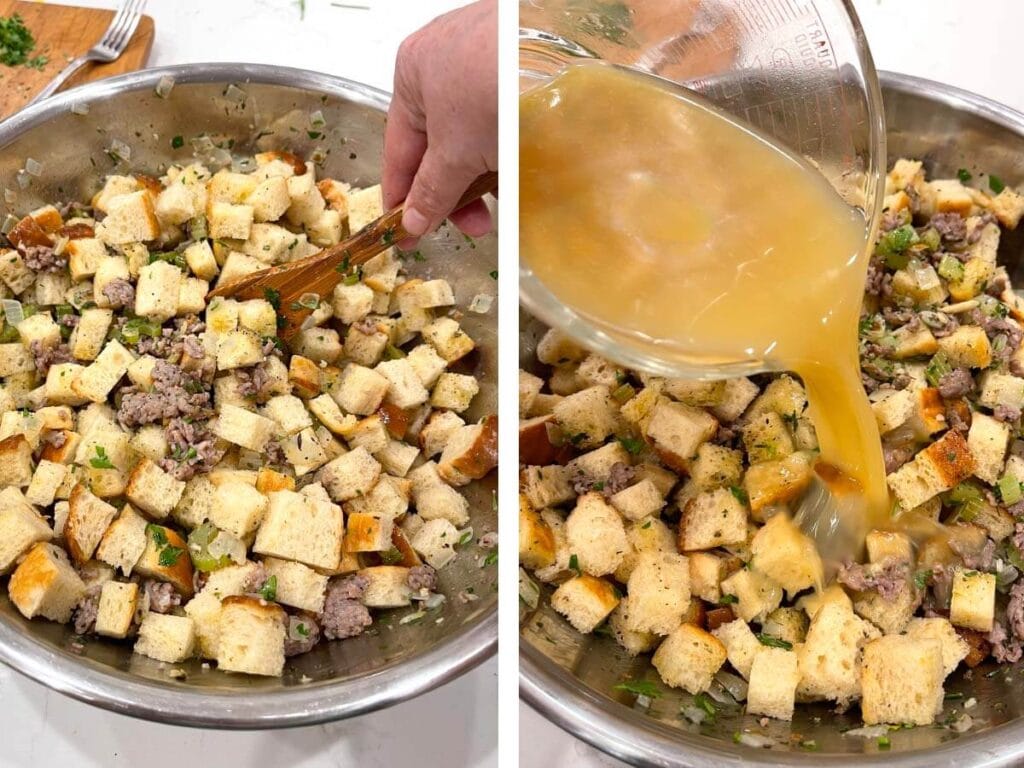 Easy Herb Sausage Stuffing Recipe - Retro Recipe Box