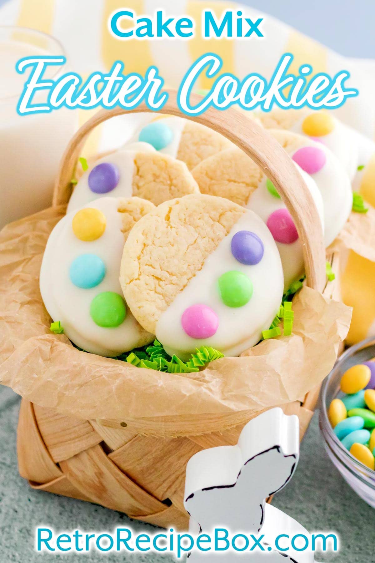 Easter Cake Mix Cookies - Retro Recipe Box